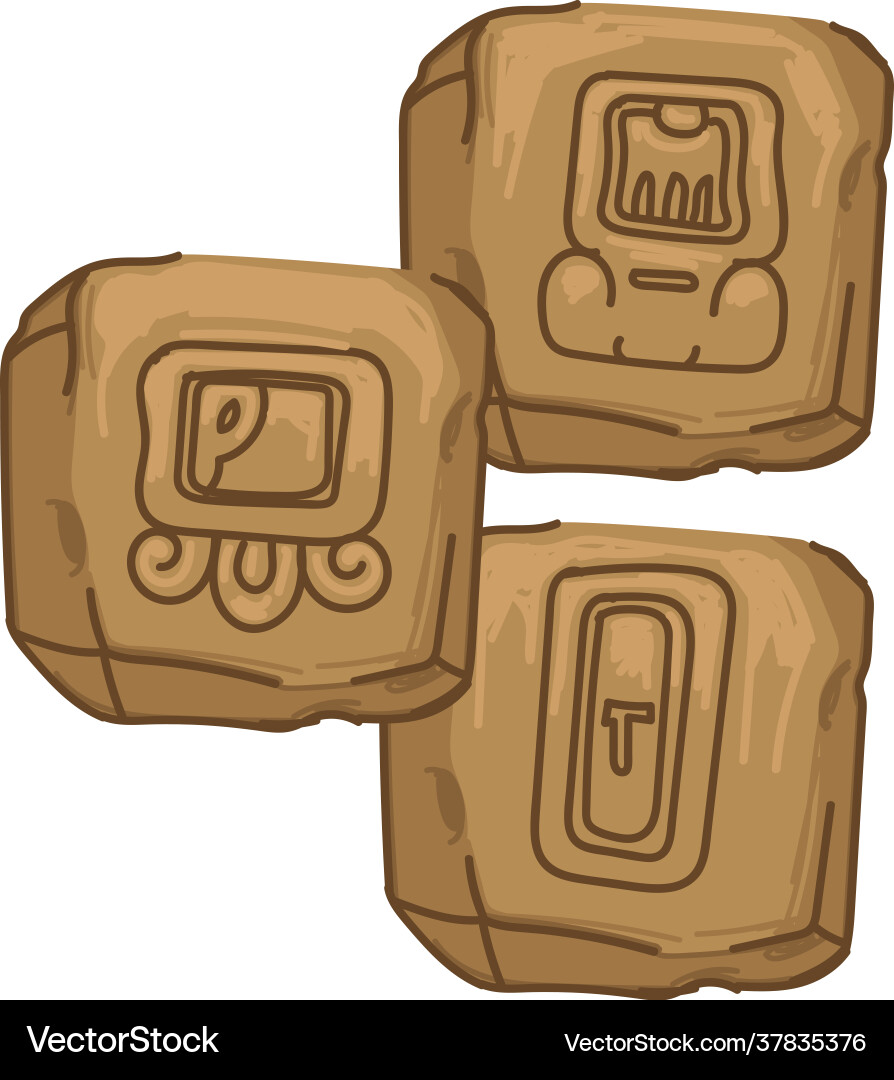 Maya alphabet mayan civilization culture science Vector Image