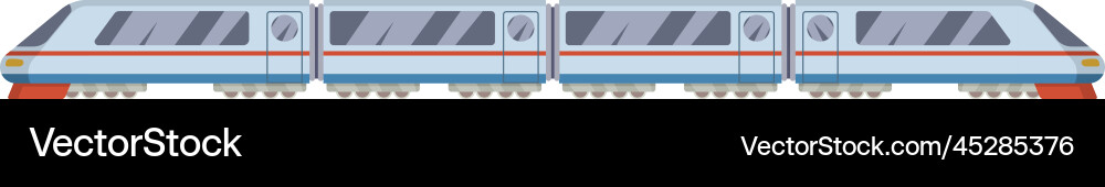 Modern train icon subway transport railroad side Vector Image