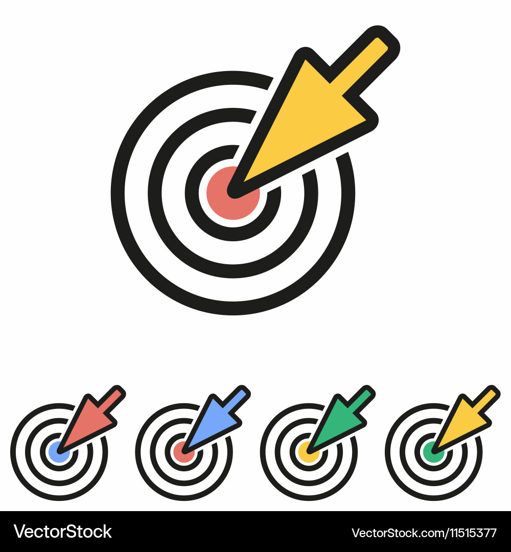 Aim icon Royalty Free Vector Image - VectorStock