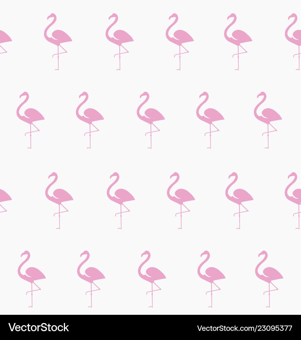 Flamingo seamless pattern Royalty Free Vector Image