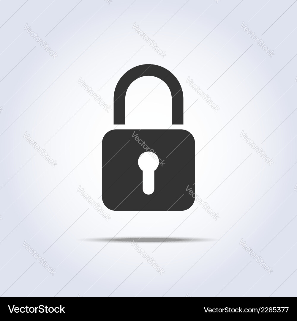 Lock icon Royalty Free Vector Image - VectorStock
