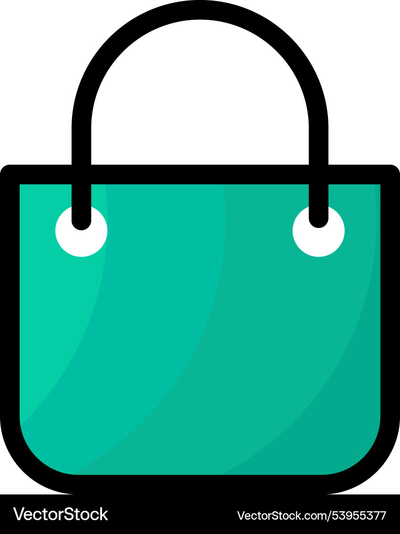 Tote bag icon logo design template isolated Vector Image