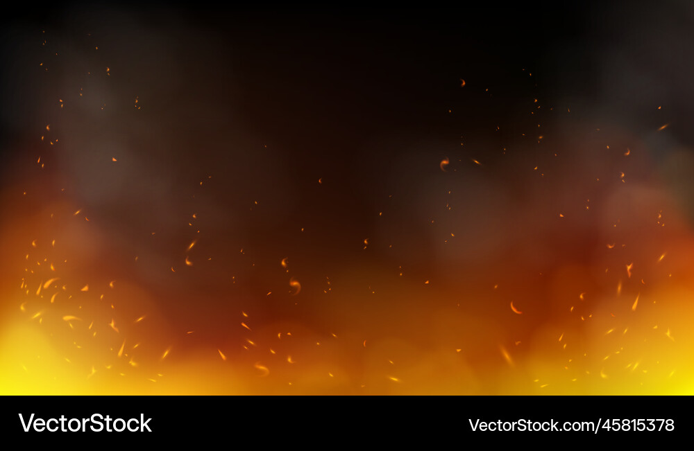 Fire smoke isolated Royalty Free Vector Image - VectorStock
