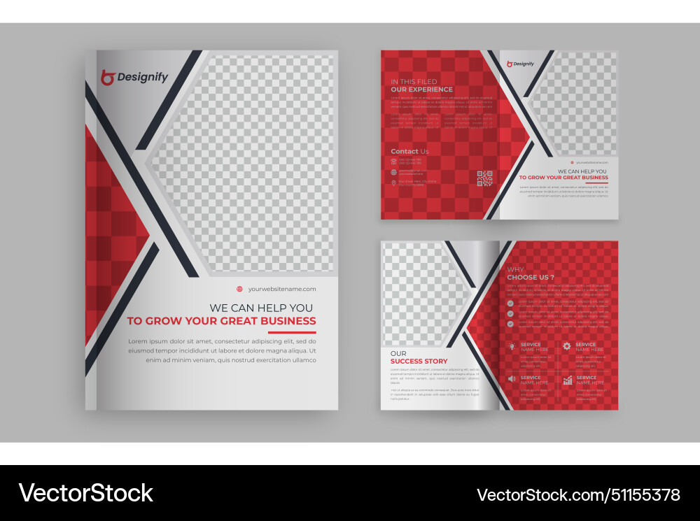 Magazine booklet leaflet flyer corporate creative Vector Image