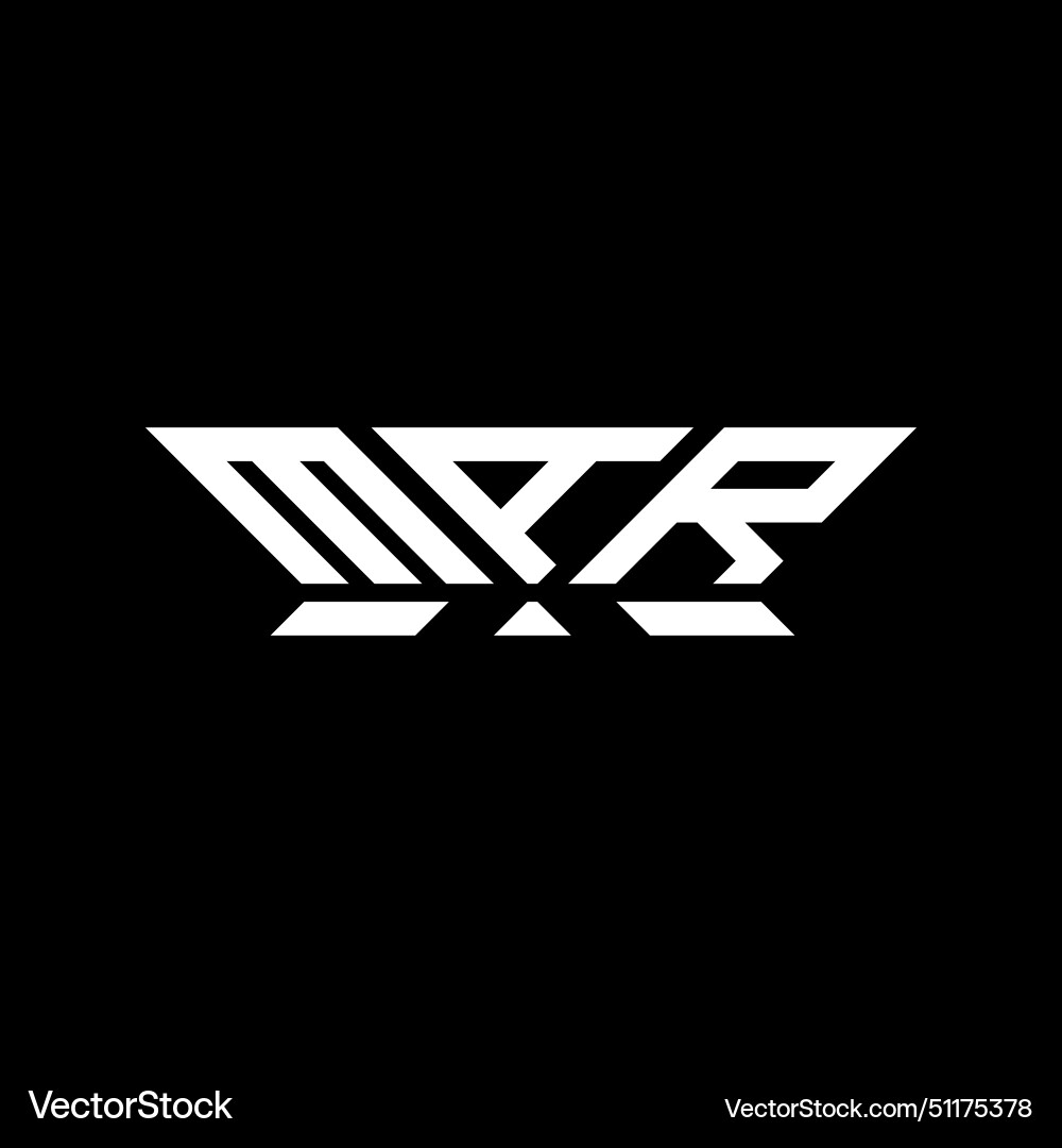 Mar letter logo design simple and modern Vector Image