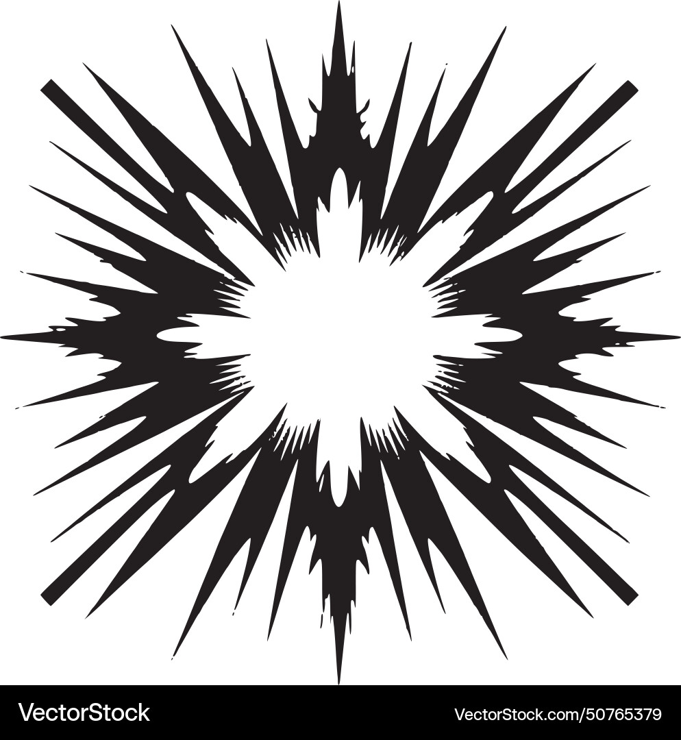 Explosion - minimalist and flat logo Royalty Free Vector