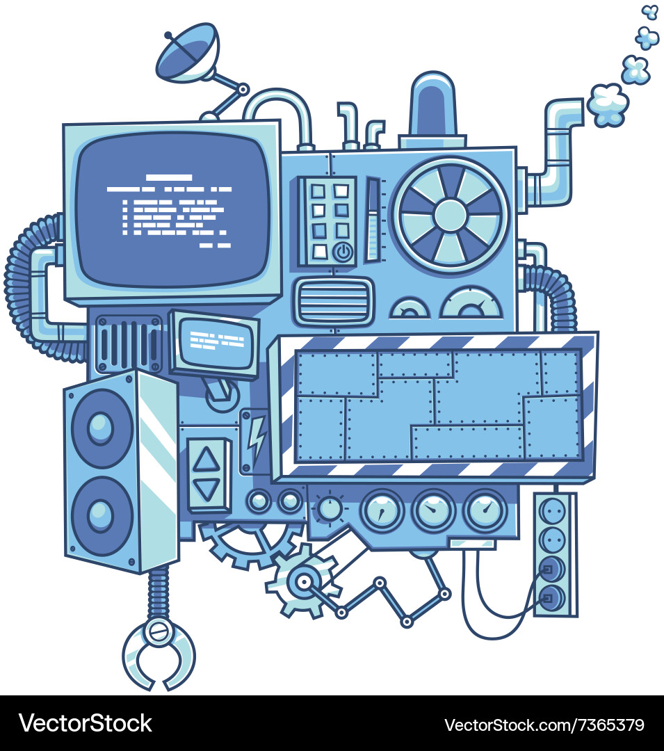Machine 2 Royalty Free Vector Image - VectorStock