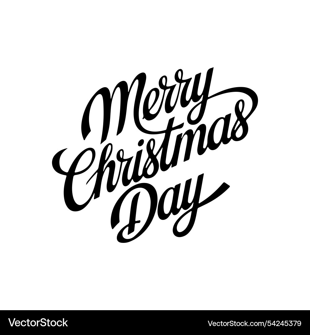 Merry christmas typography Royalty Free Vector Image