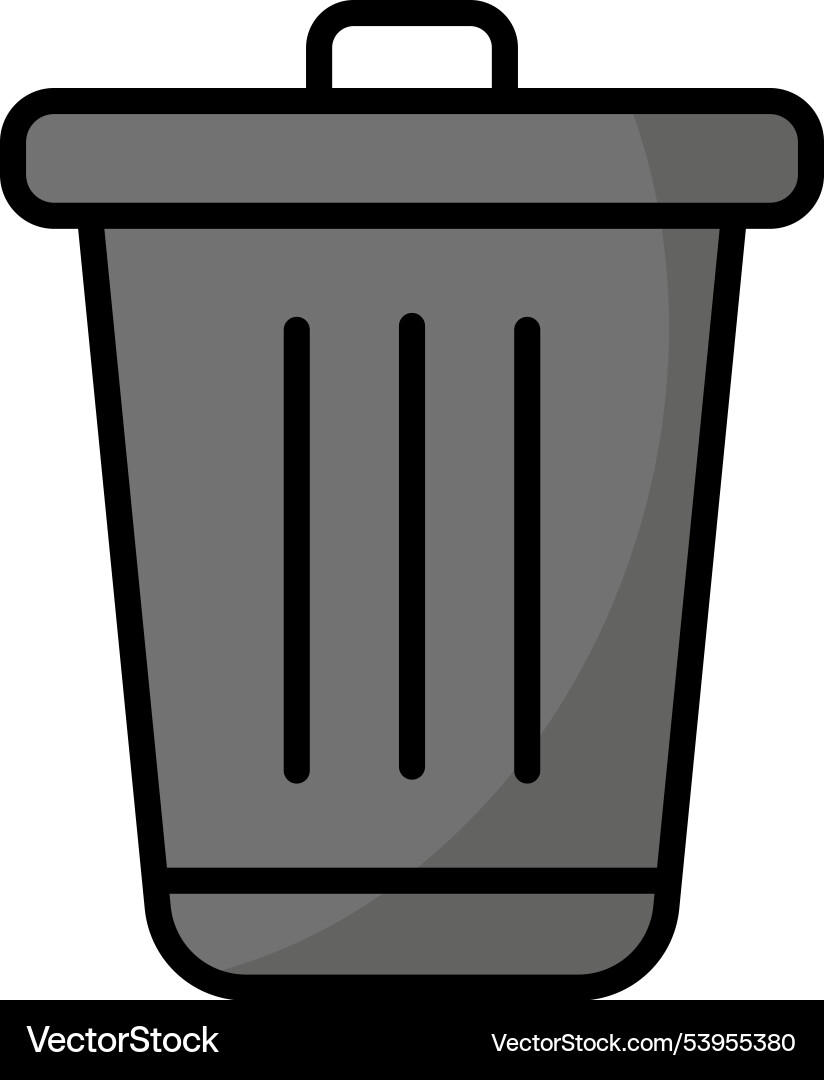Trash bin icon logo design template isolated Vector Image