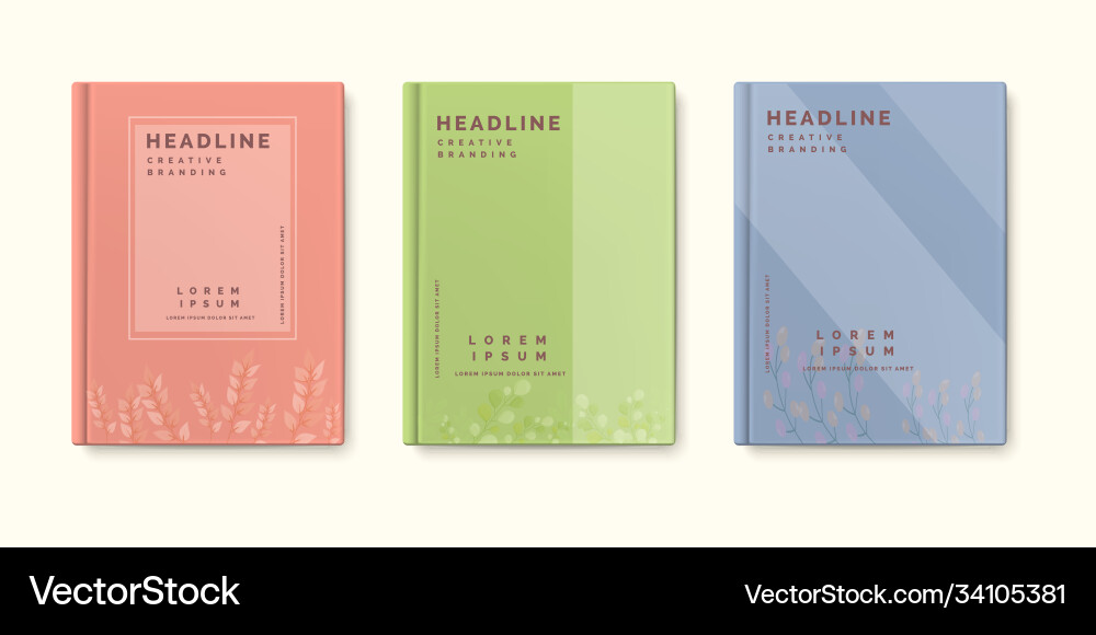Book cover Royalty Free Vector Image - VectorStock
