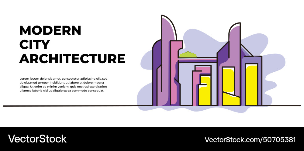 City buildings landscape modern Royalty Free Vector Image