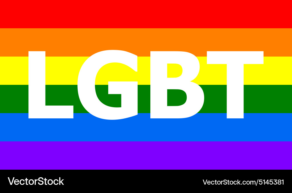 Lgbt flag Royalty Free Vector Image - VectorStock