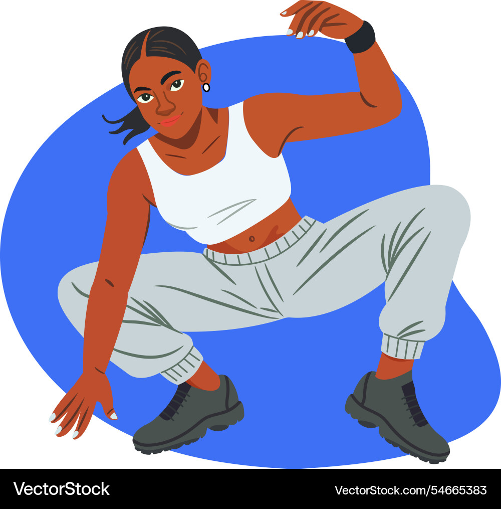 A flat of dance choreographer Royalty Free Vector Image