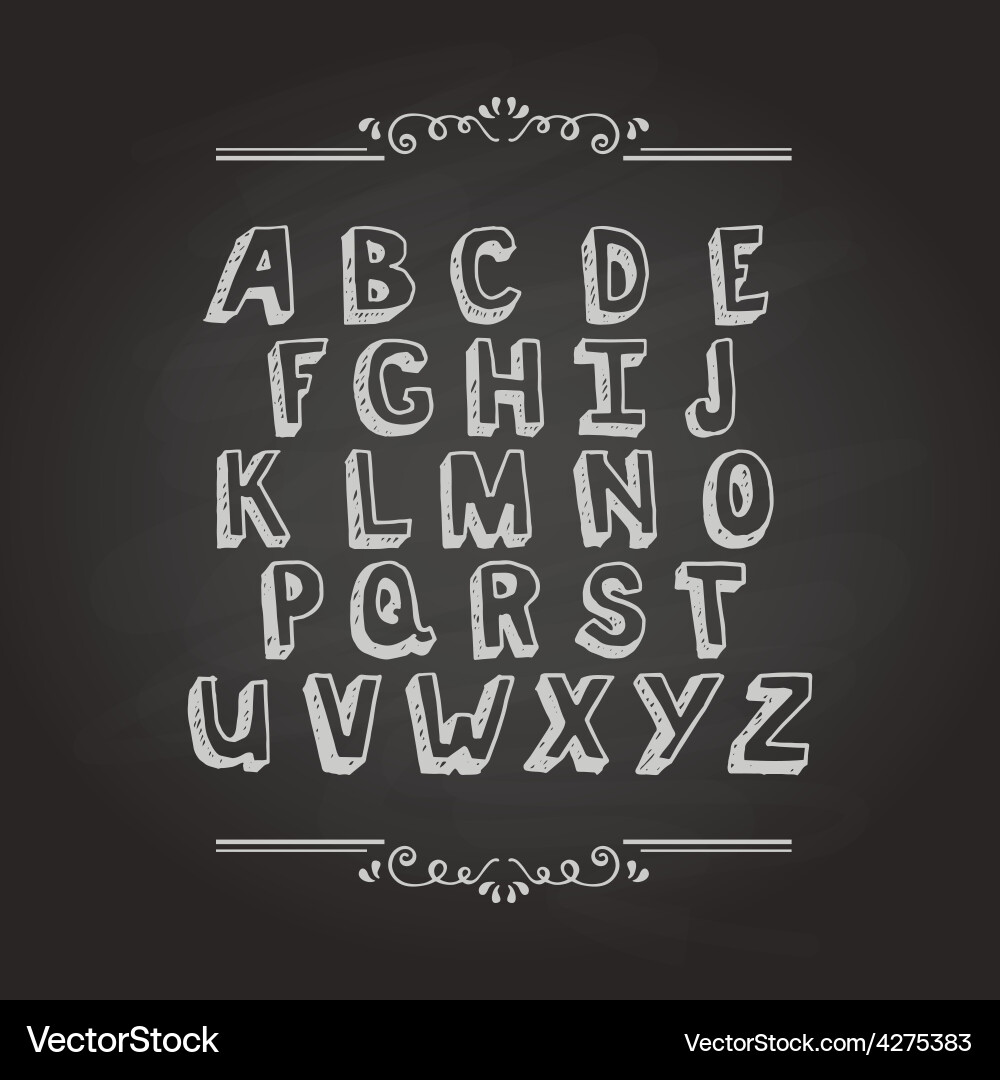 Alphabet Royalty Free Vector Image - VectorStock