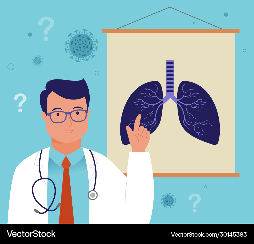 Ask doctor medical professional Royalty Free Vector Image