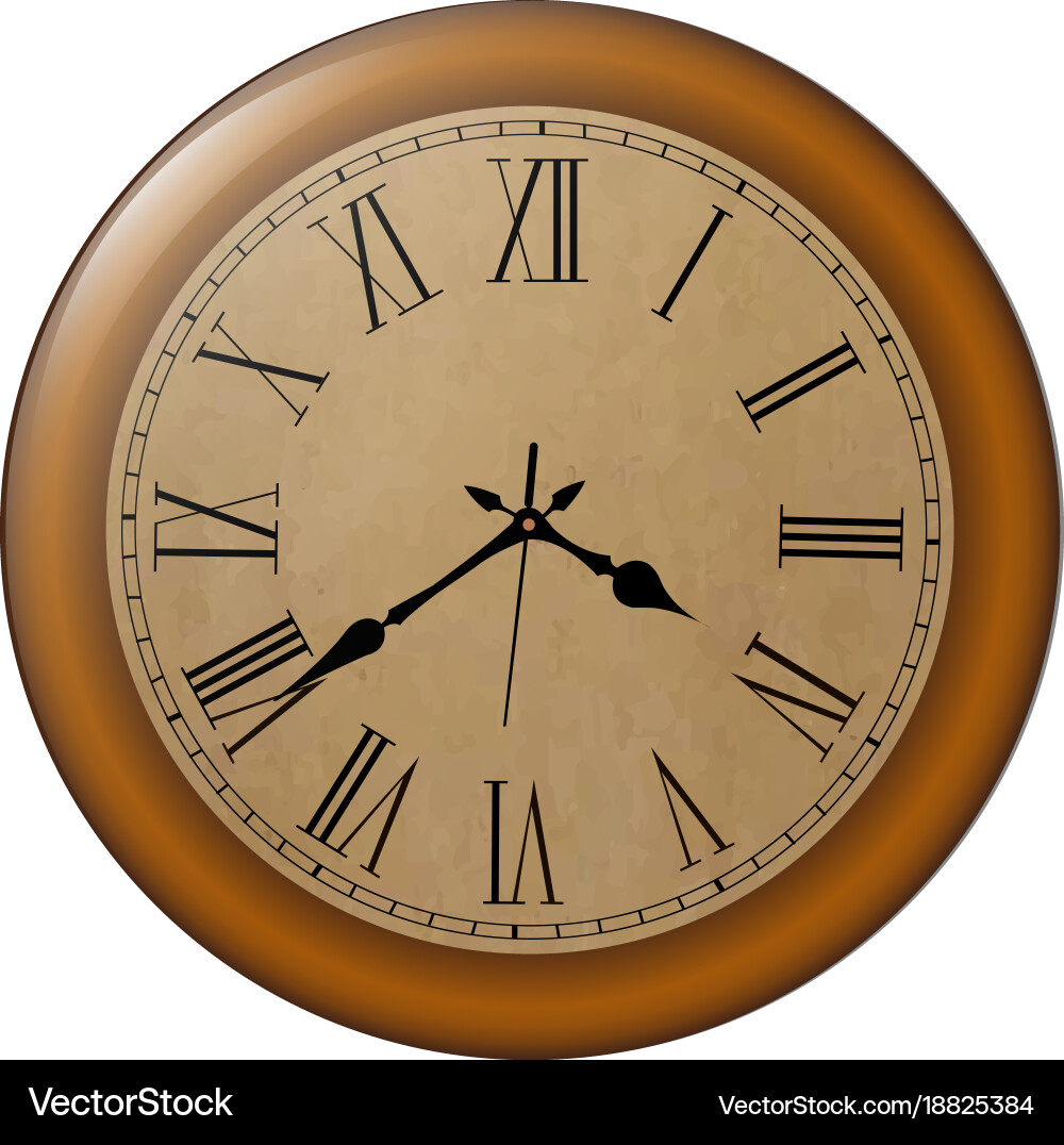 Clock Royalty Free Vector Image - VectorStock