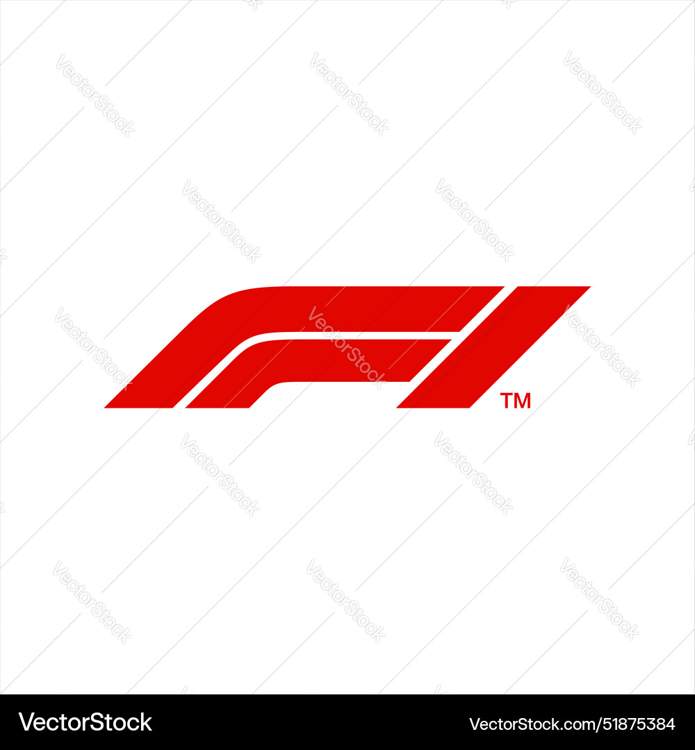 F1 formula 1 logo Royalty Free Vector Image - VectorStock