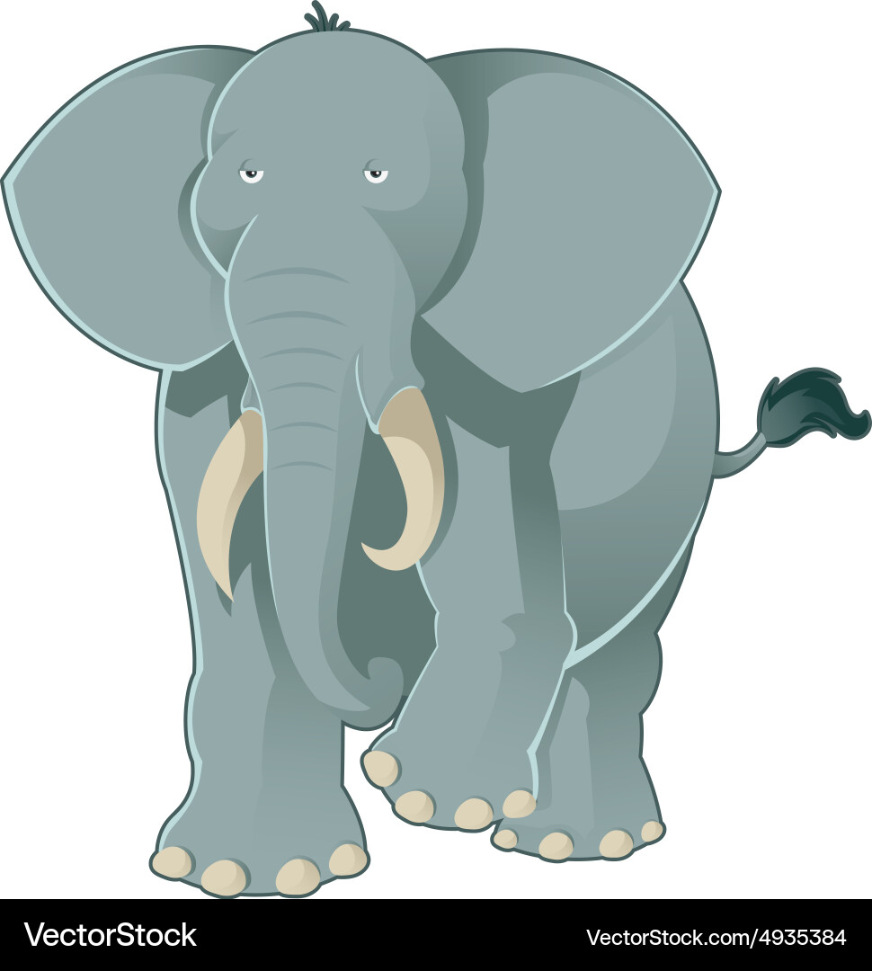 Gray elephant Royalty Free Vector Image - VectorStock