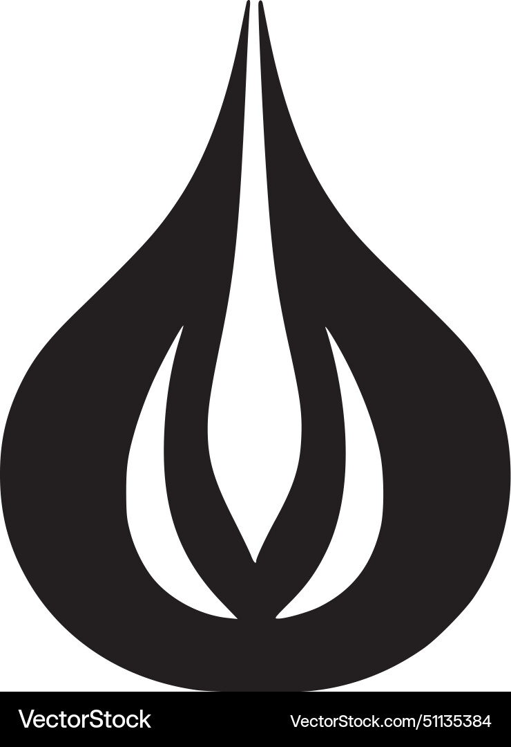 Water - minimalist and simple silhouette Vector Image