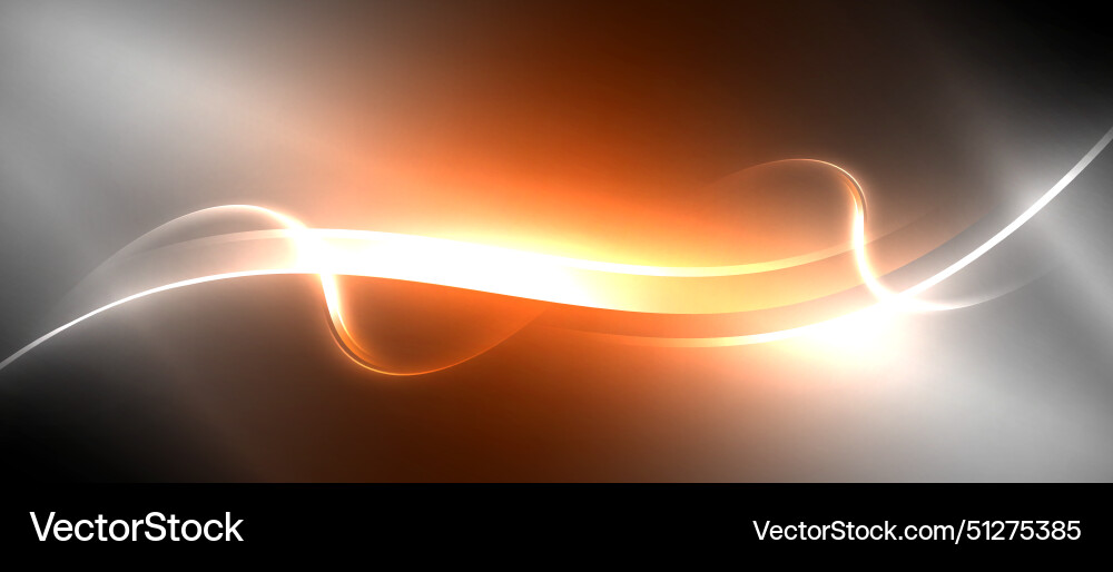 An atmospheric phenomenon of a glowing orange Vector Image
