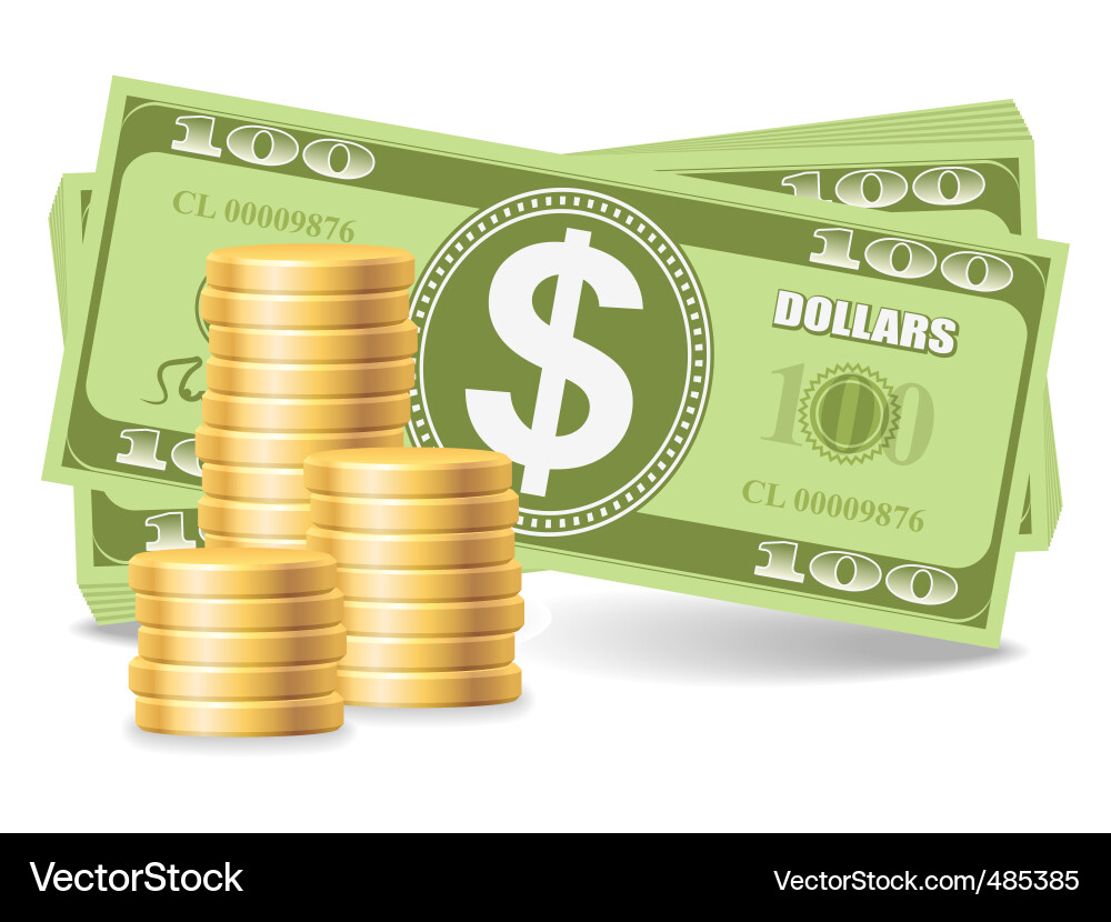 Dollars Royalty Free Vector Image - VectorStock