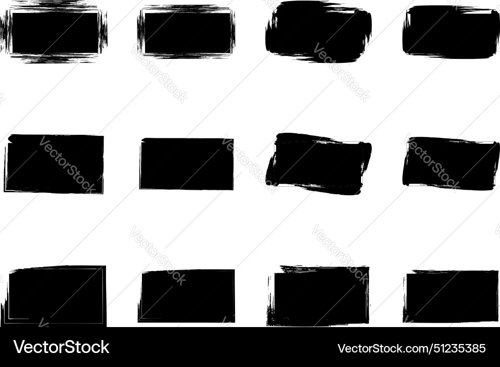 Horizontal rectangle shape filled bold Royalty Free Vector