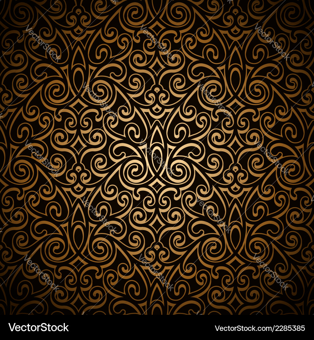 Vintage gold pattern Royalty Free Vector Image