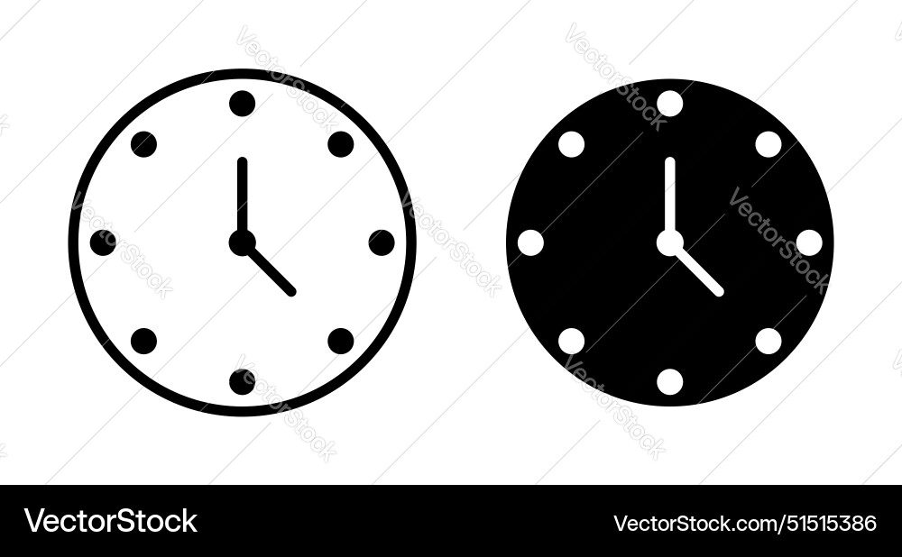Clock-five icon Royalty Free Vector Image - VectorStock
