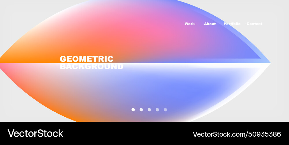 Colorful gradients with abstract geometric shapes Vector Image