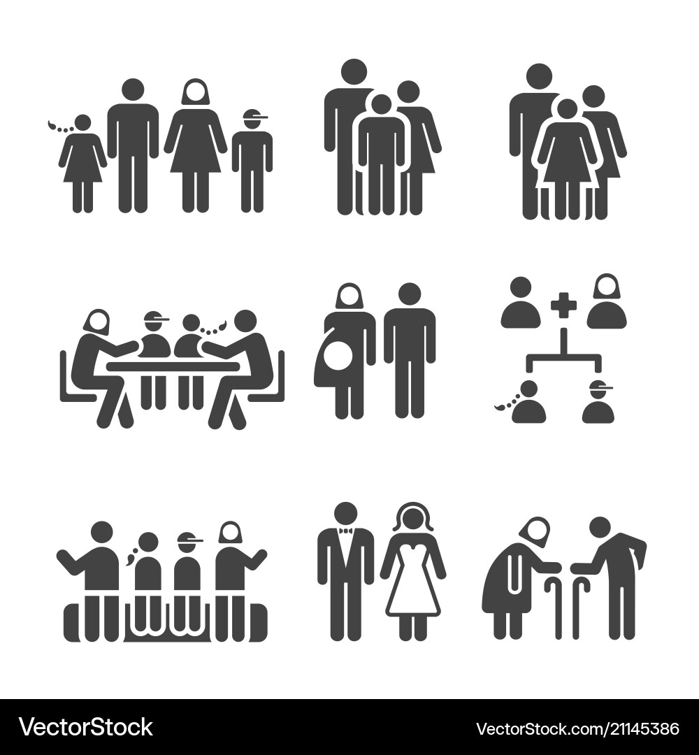 Family icon Royalty Free Vector Image - VectorStock