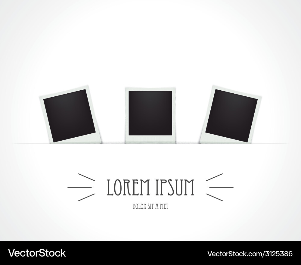 Photo frames Royalty Free Vector Image - VectorStock