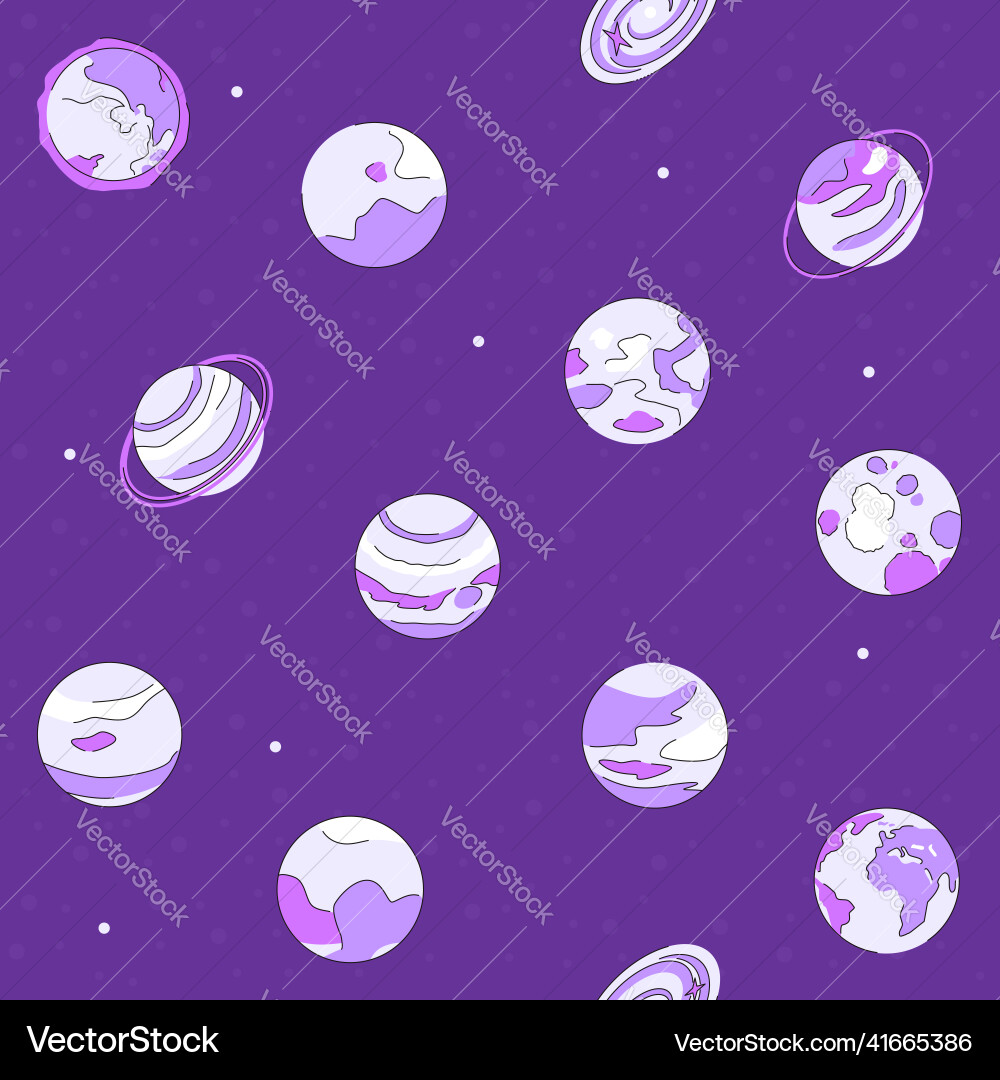Planets of our solar system - modern Royalty Free Vector