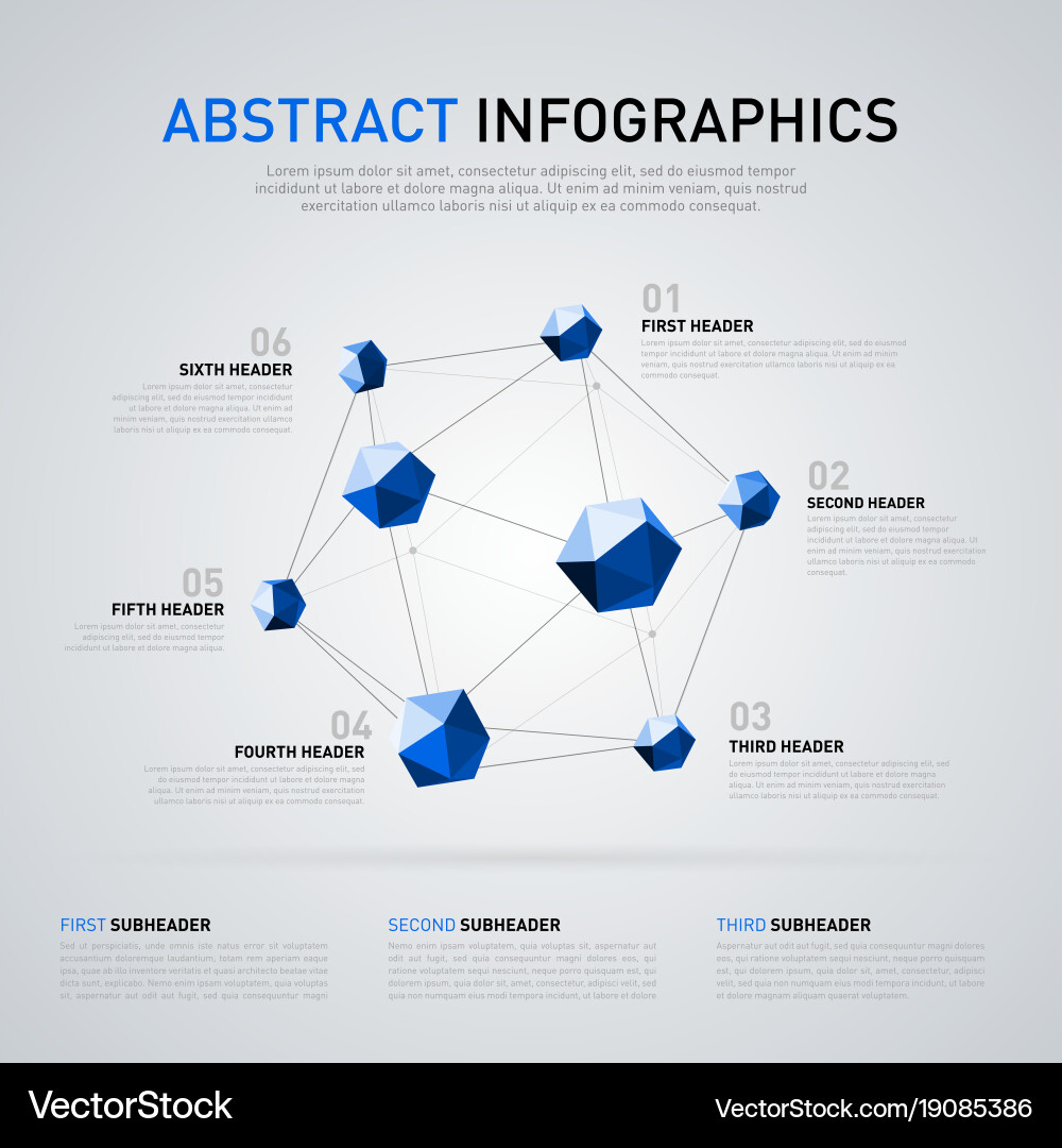 Research infographics concept template Royalty Free Vector