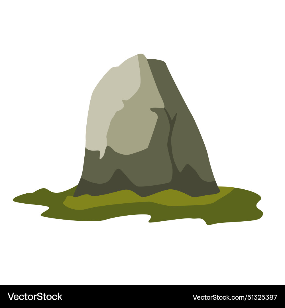 Giant rock large boulder Royalty Free Vector Image