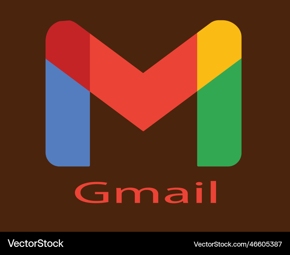 Gmail logo design Royalty Free Vector Image - VectorStock