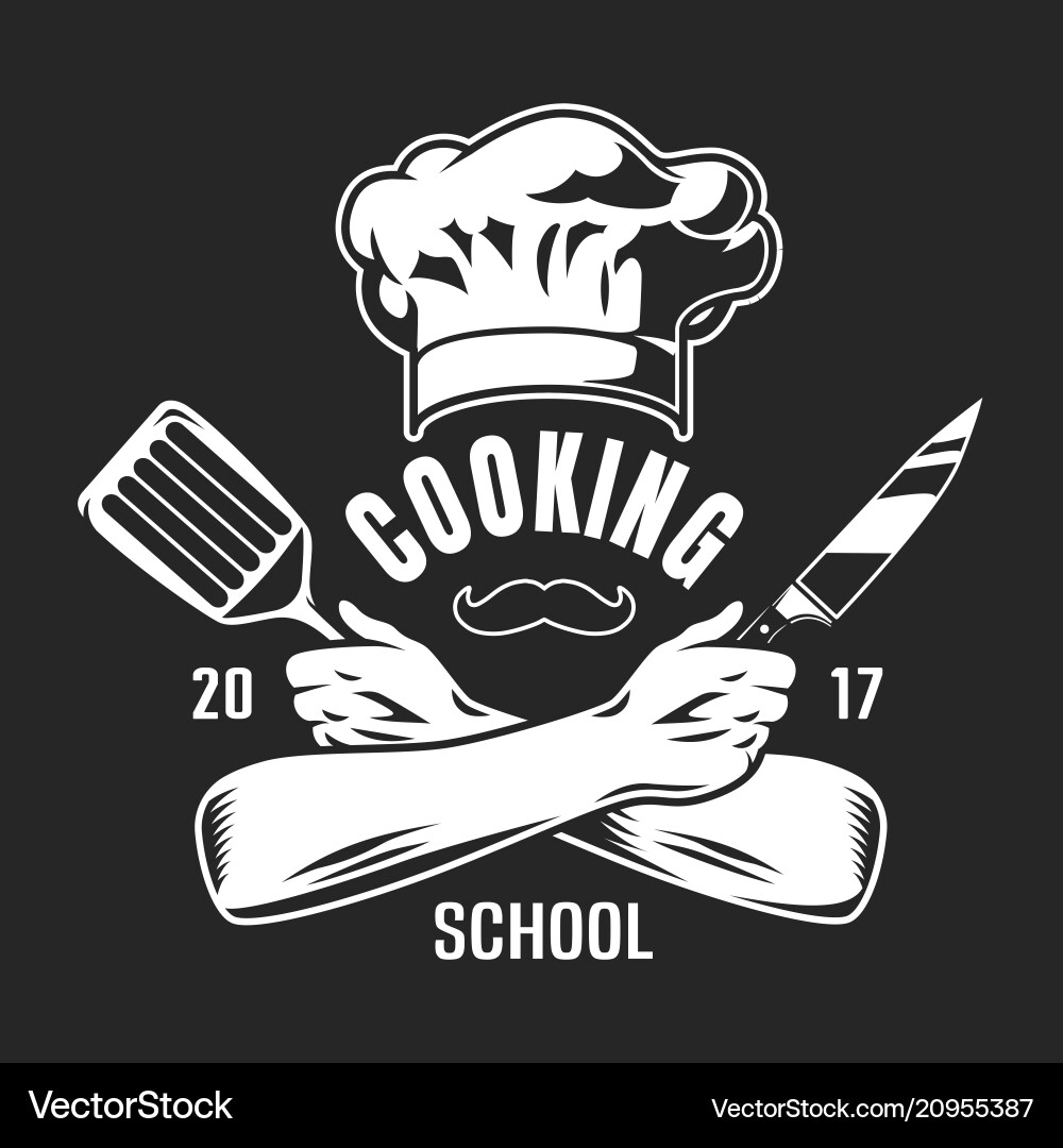 Vintage Cooking Logo Royalty Free Vector Image