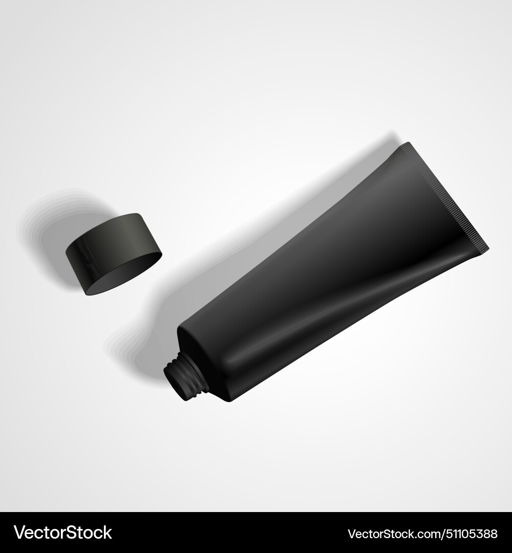 Blank tube with cap Royalty Free Vector Image - VectorStock