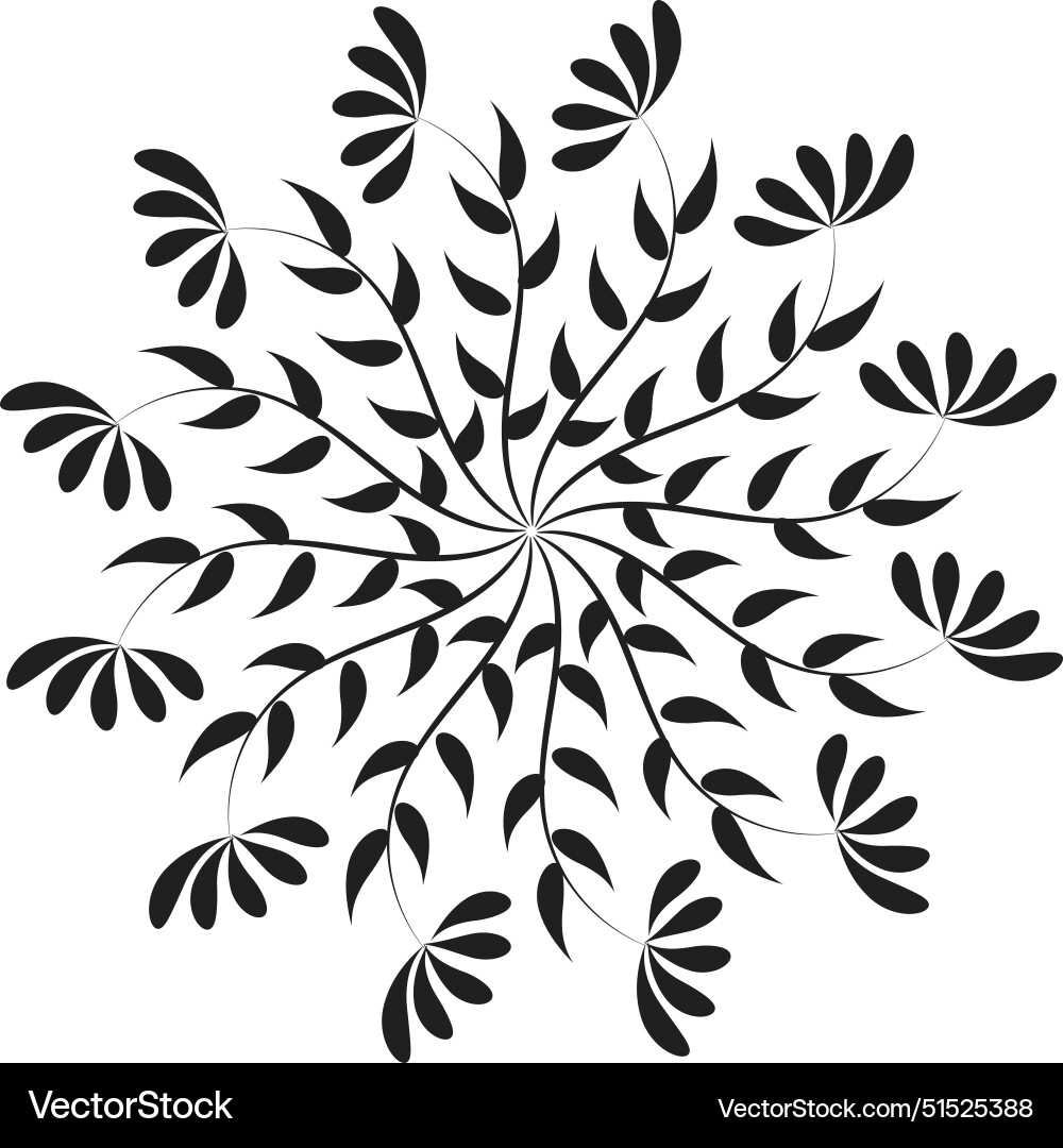 Mandala art design in circle simple Royalty Free Vector