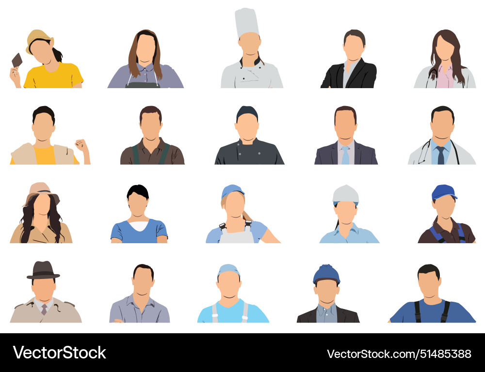 Professional people Royalty Free Vector Image - VectorStock