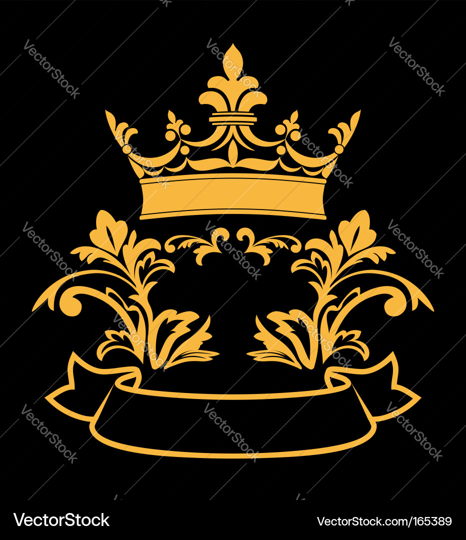 Royal Heraldic Crown Royalty Free Vector Image