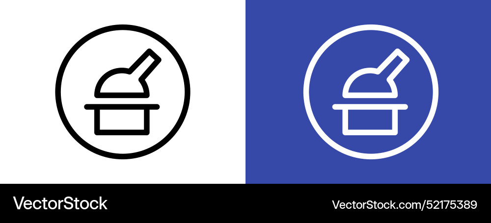 Space observatory logo sign set outline Royalty Free Vector