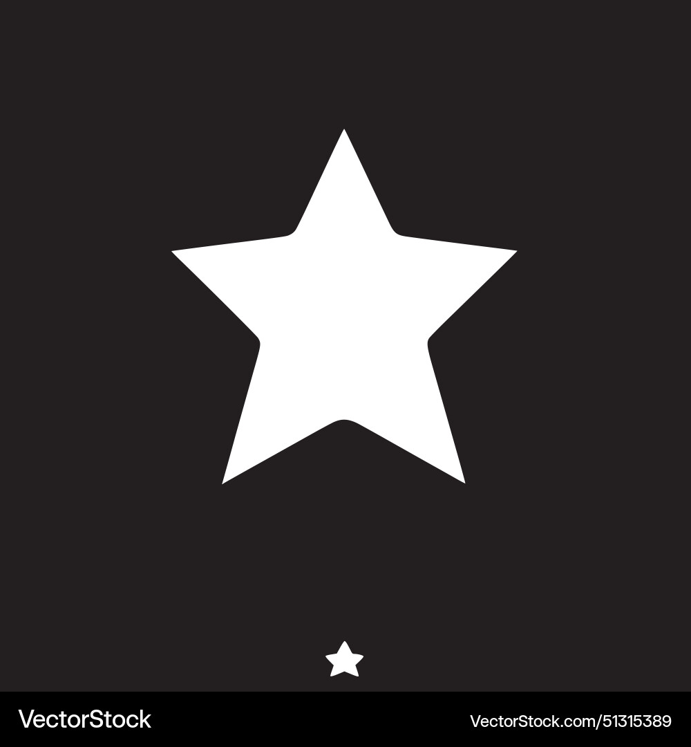 Star - minimalist and simple silhouette Royalty Free Vector