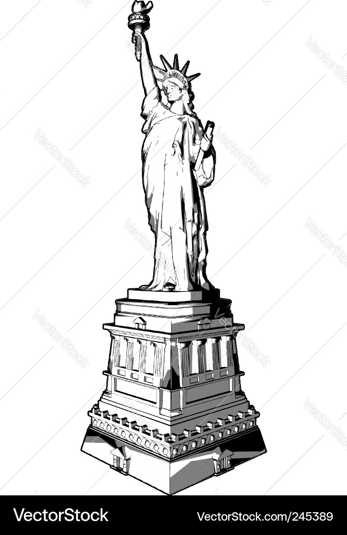 Statue of liberty Royalty Free Vector Image - VectorStock