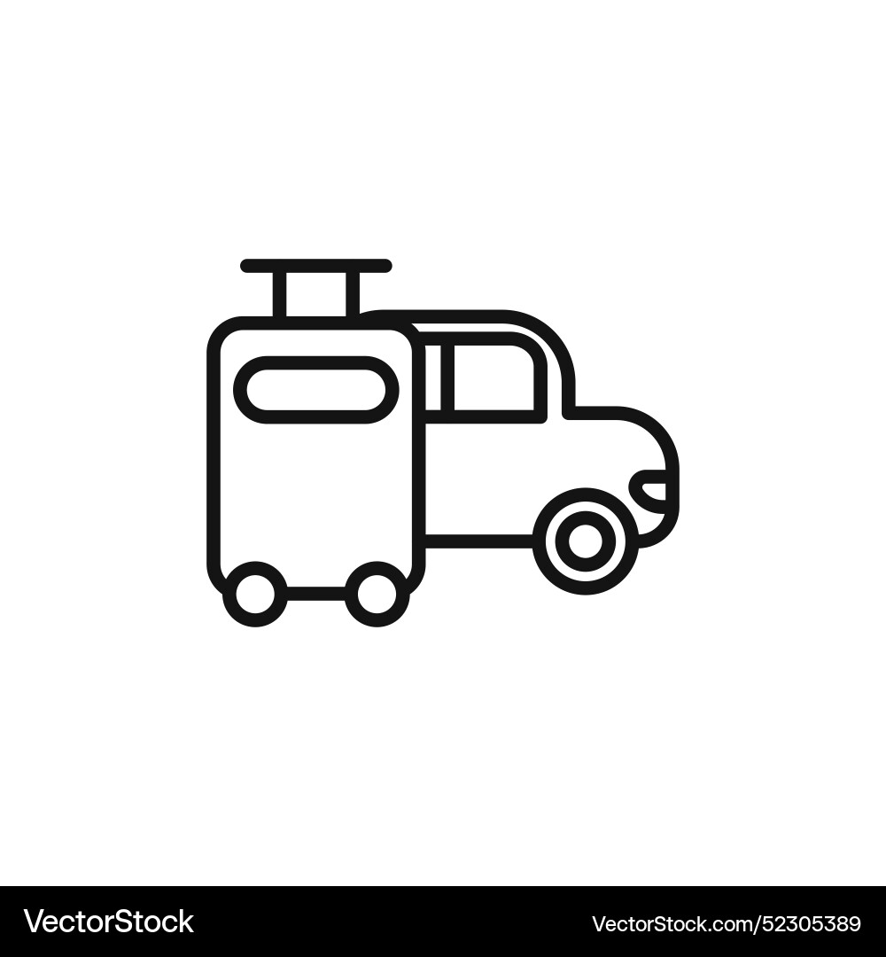 Transfer icon outline collection in black Vector Image