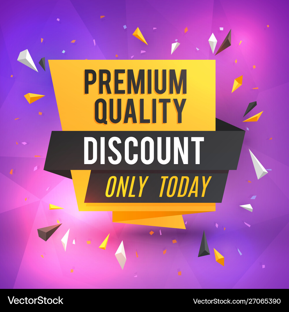 Discount poster template sale background Vector Image