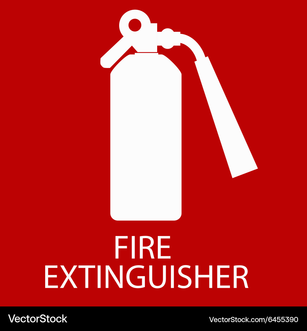 Fire Extinguisher Sign Vector