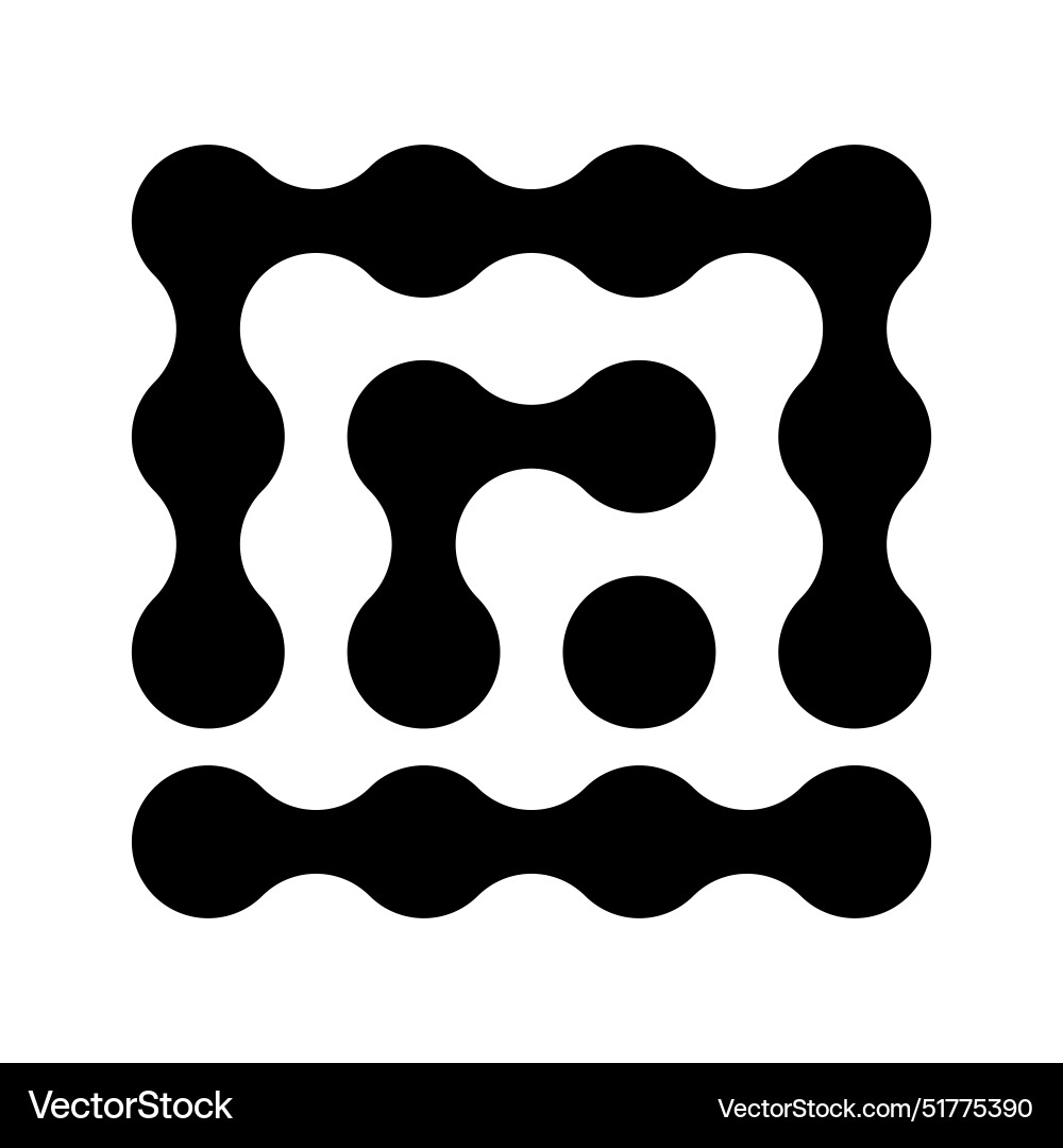 Metaball round simple blob morph balls abstract Vector Image