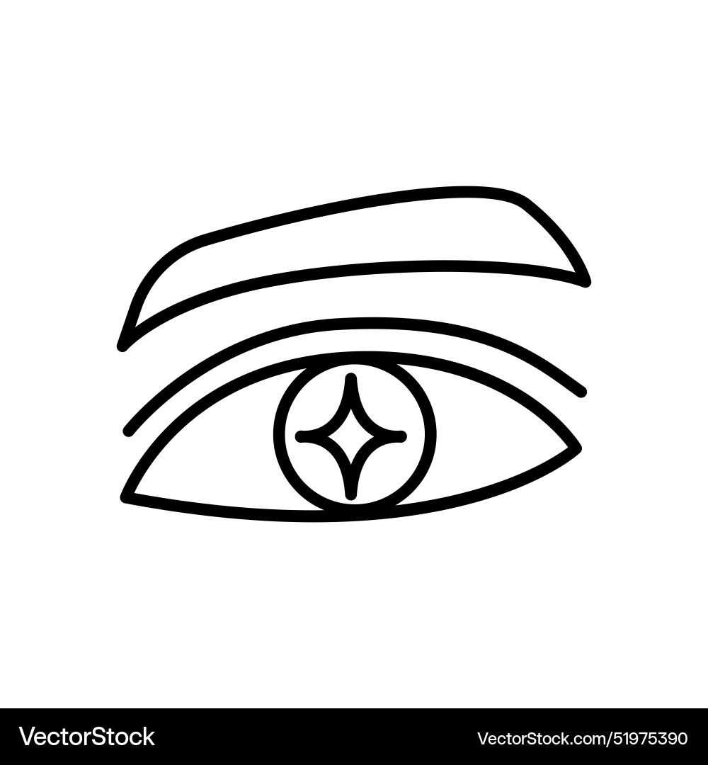 Necromancer icon in thin line style graphic design