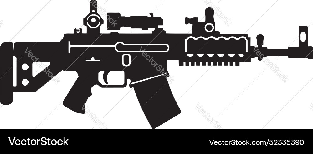Stealth firearms tool logo icon strategic firearm Vector Image