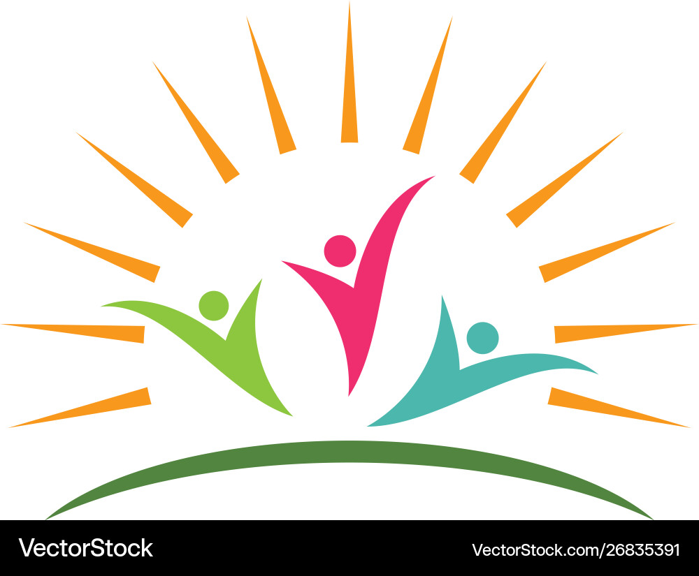 Community care logo Royalty Free Vector Image - VectorStock